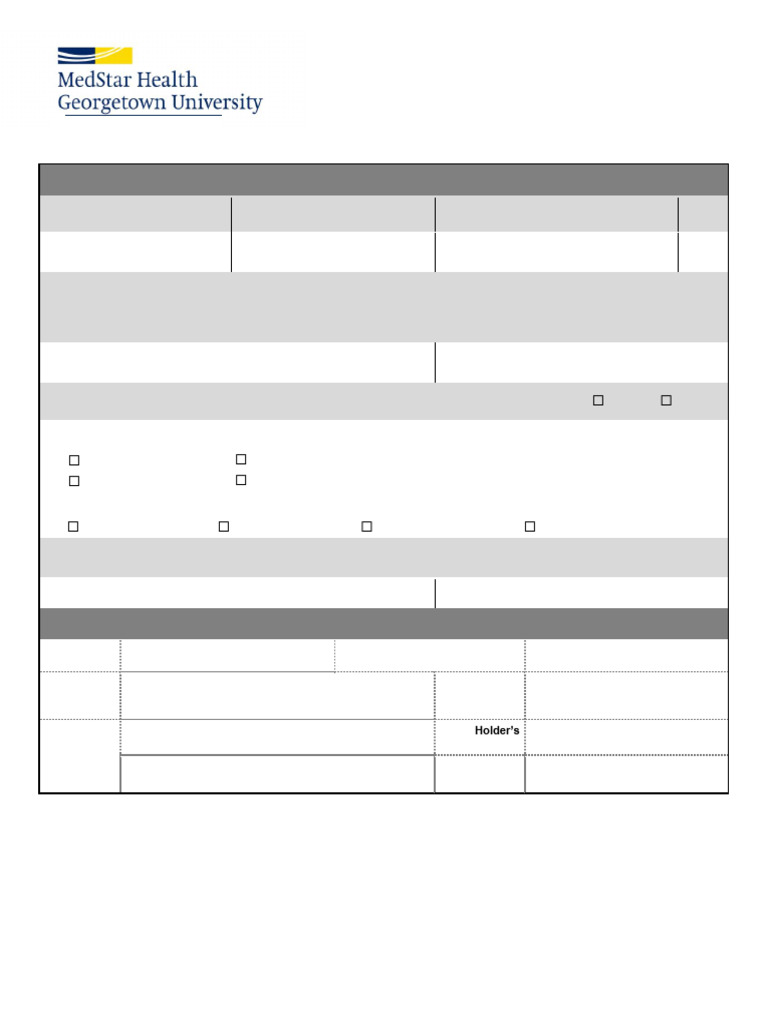 MedStar Health Registration Form | PDF