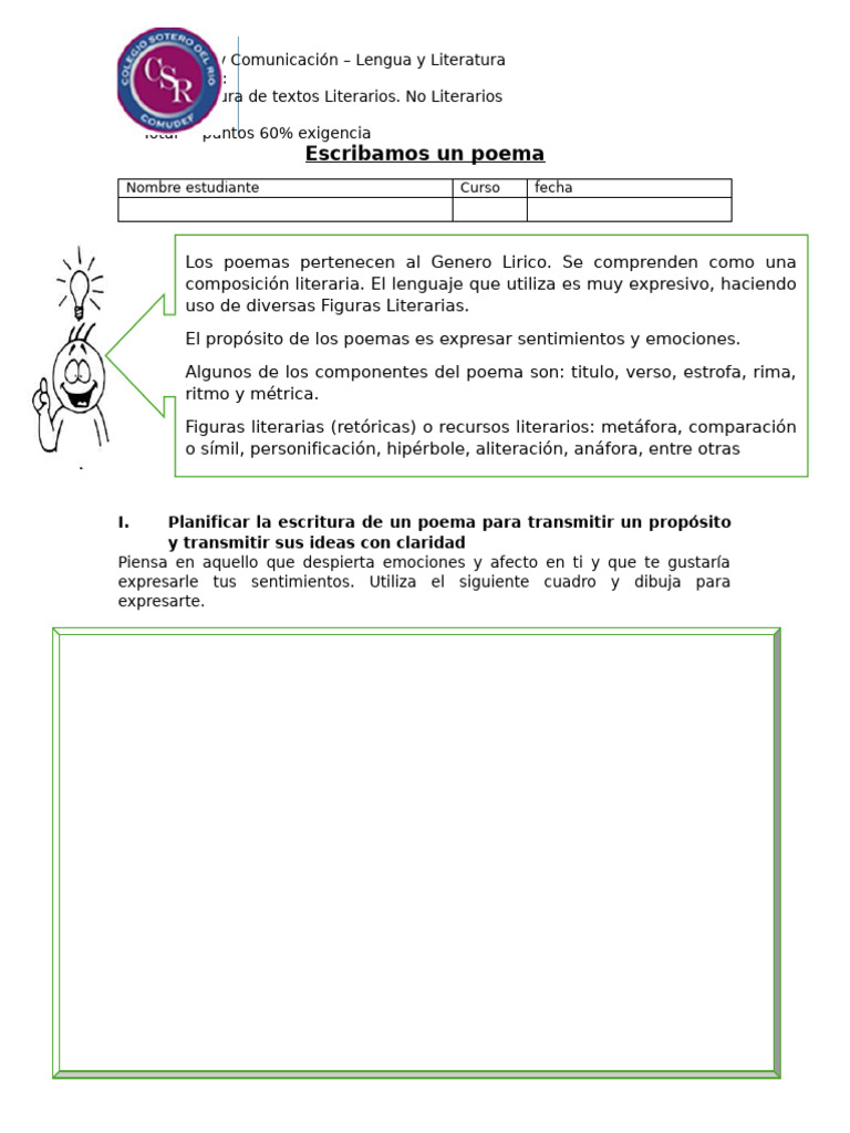 Guía para Escribir un Poema Lírico | PDF | Poesía