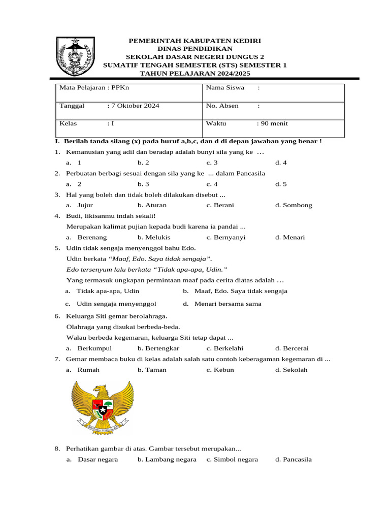 PTS PPKN | PDF