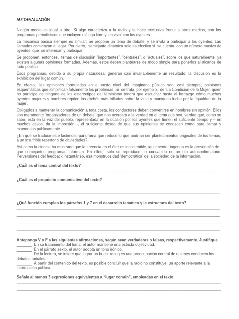 PSU-L Comprensión de Texto en La Prueba de Selección Universitaria | PDF