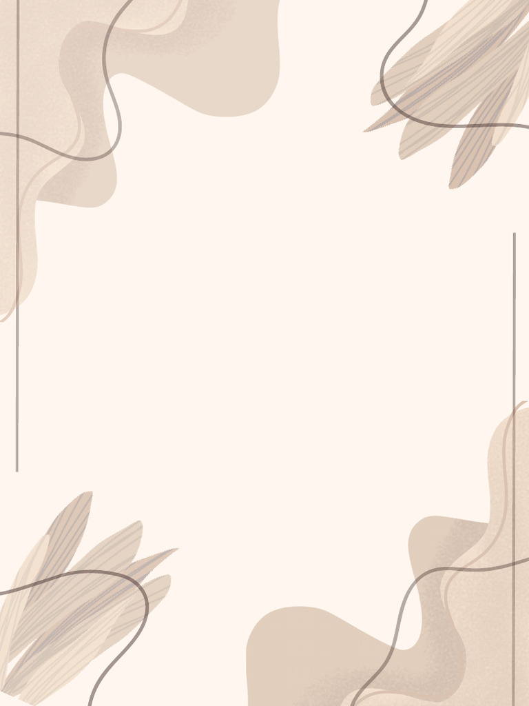 Brown Organic Aesthetic Page Border | PDF