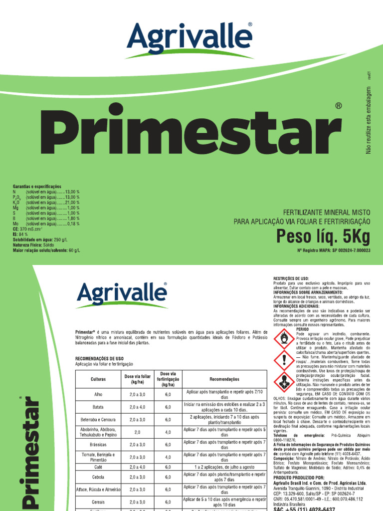 Primestar Agrivalle | PDF