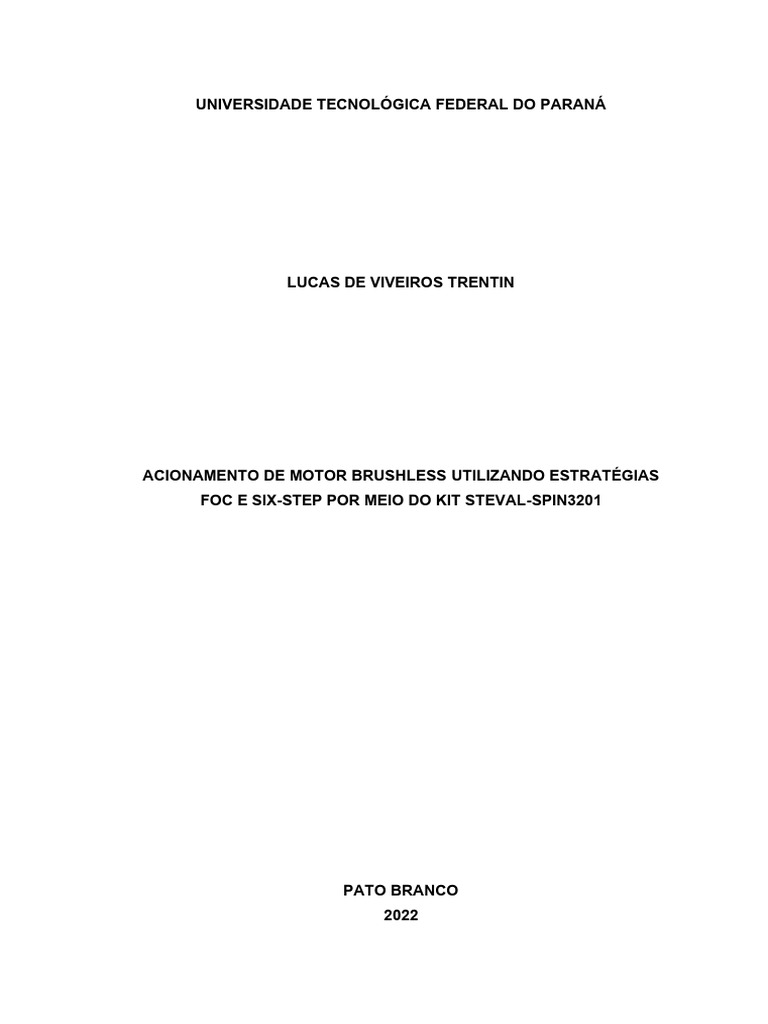 Motor Brushless Foc Six Step | PDF