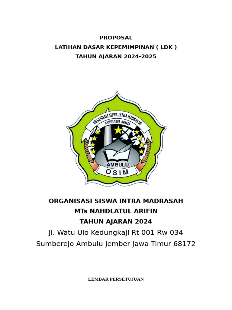 Proposal LDK Osim | PDF