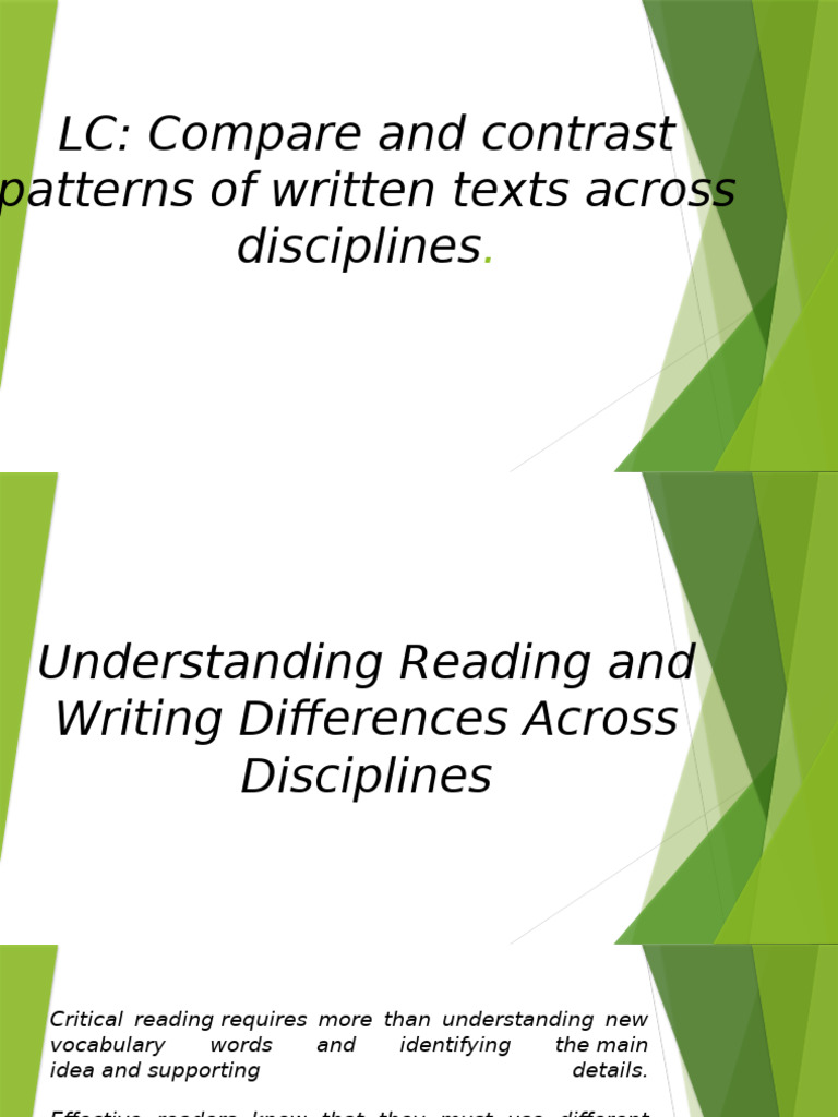 WEEK 1 Patterns-of-Written-Text | PDF