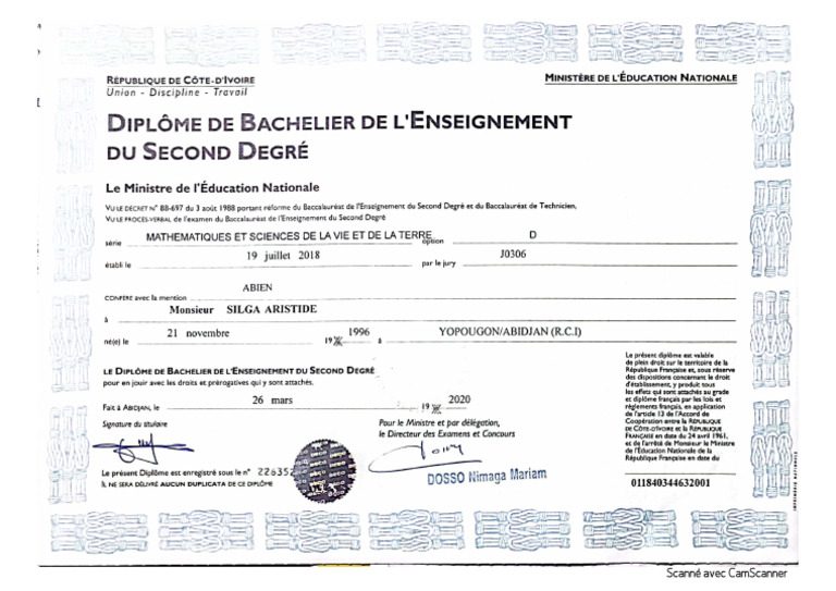 Diplôme de Bac - 1 | PDF