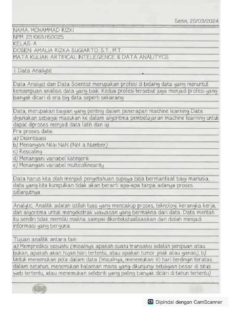 Mohammad Rizki_2310631150025_ Data Analytics | PDF