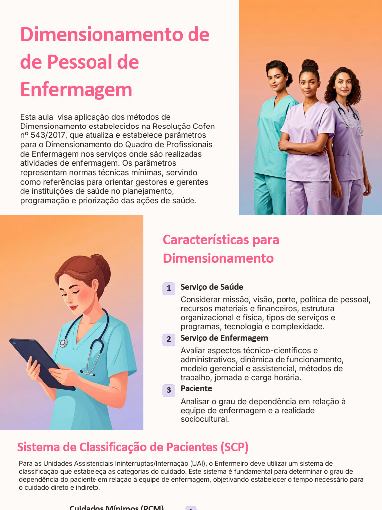 Dimensionamento de Pessoal de Enfermagem | PDF