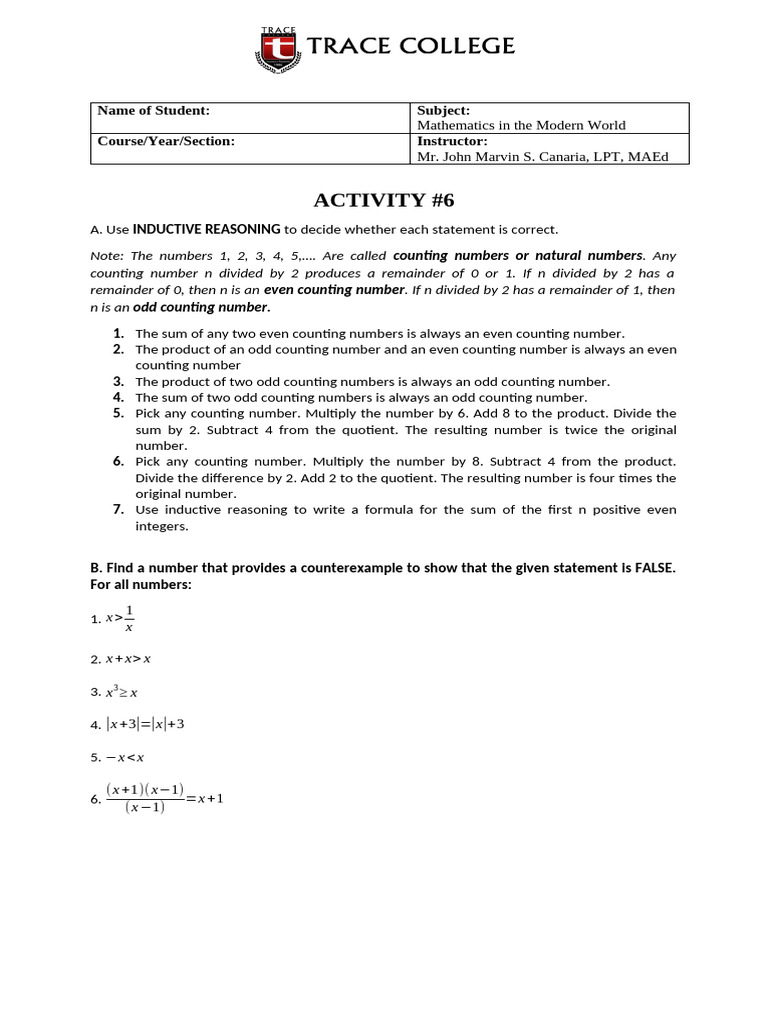 Activity 6- MMW | PDF