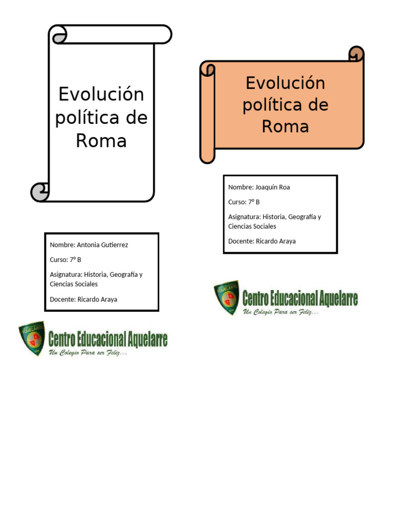 La Evolución Política de Roma | PDF