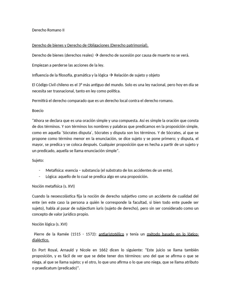 Derecho Romano II | PDF