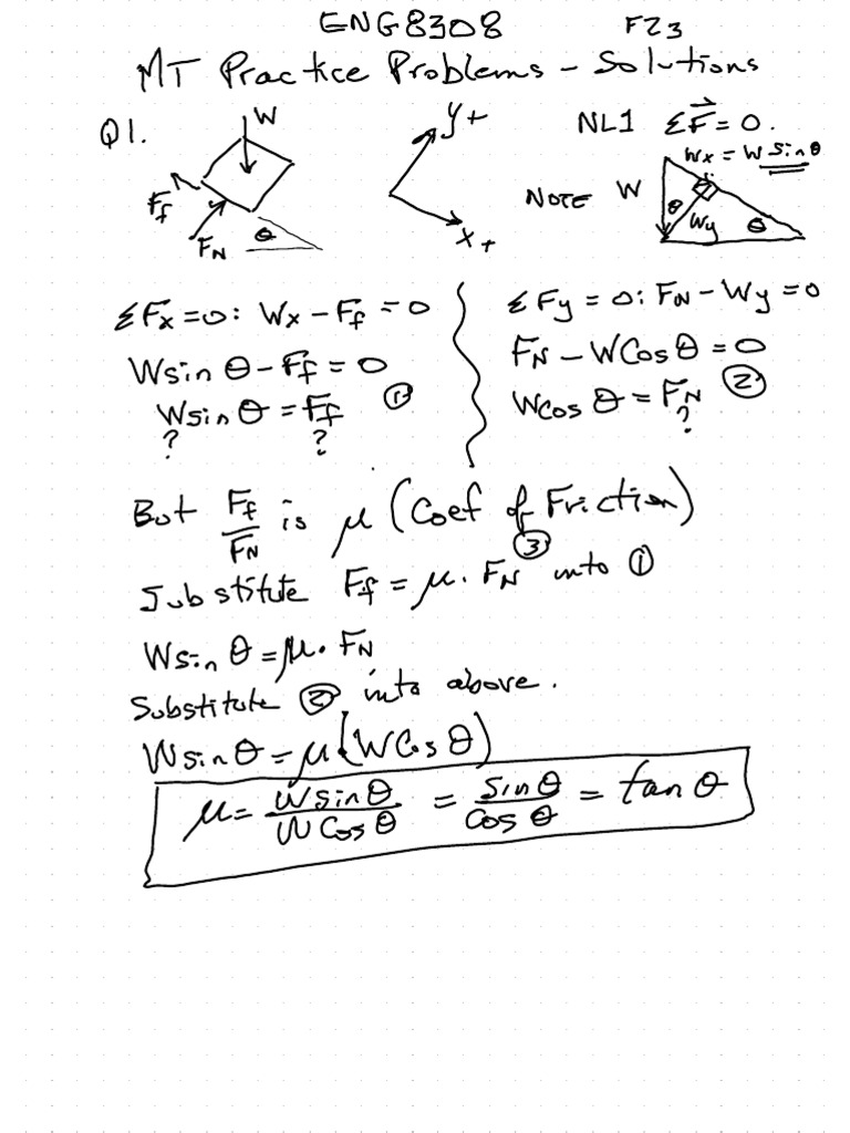 ENG8308-MT Practice Solution | PDF