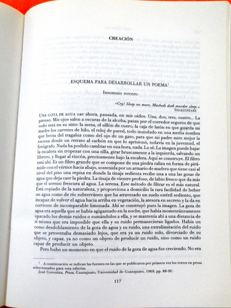 Esquema para desarrollar un poema_José Gorostiza | PDF