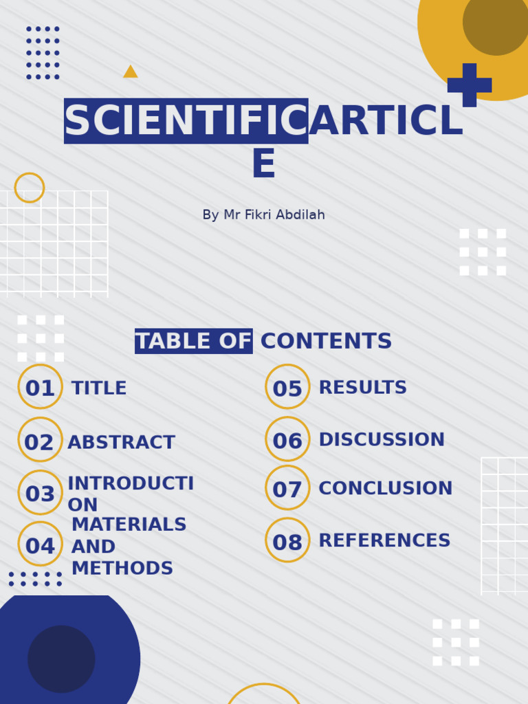 How To Write Scientific Article | PDF