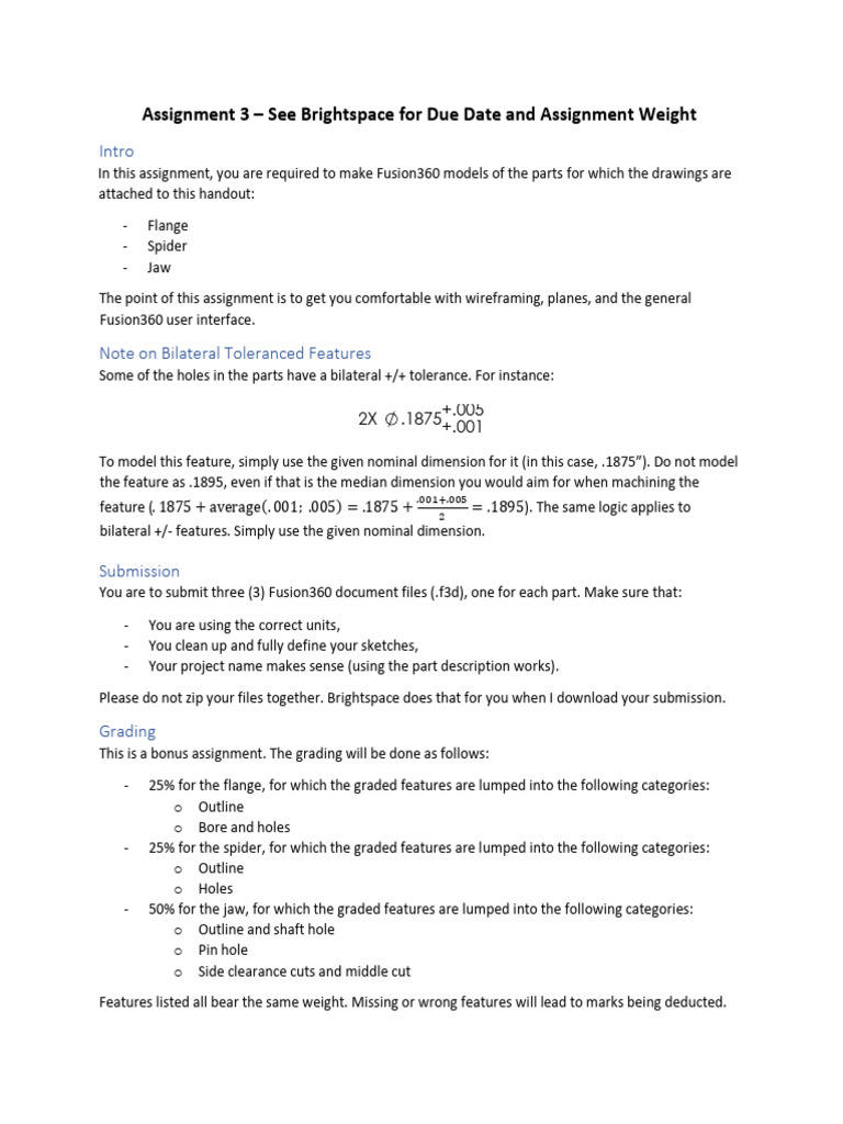 Modeling Handout - F360 Bonus | PDF