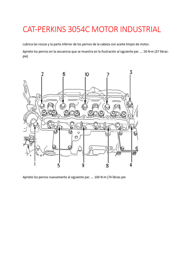 Cat-Perkins 3054C Motor Industrial | PDF