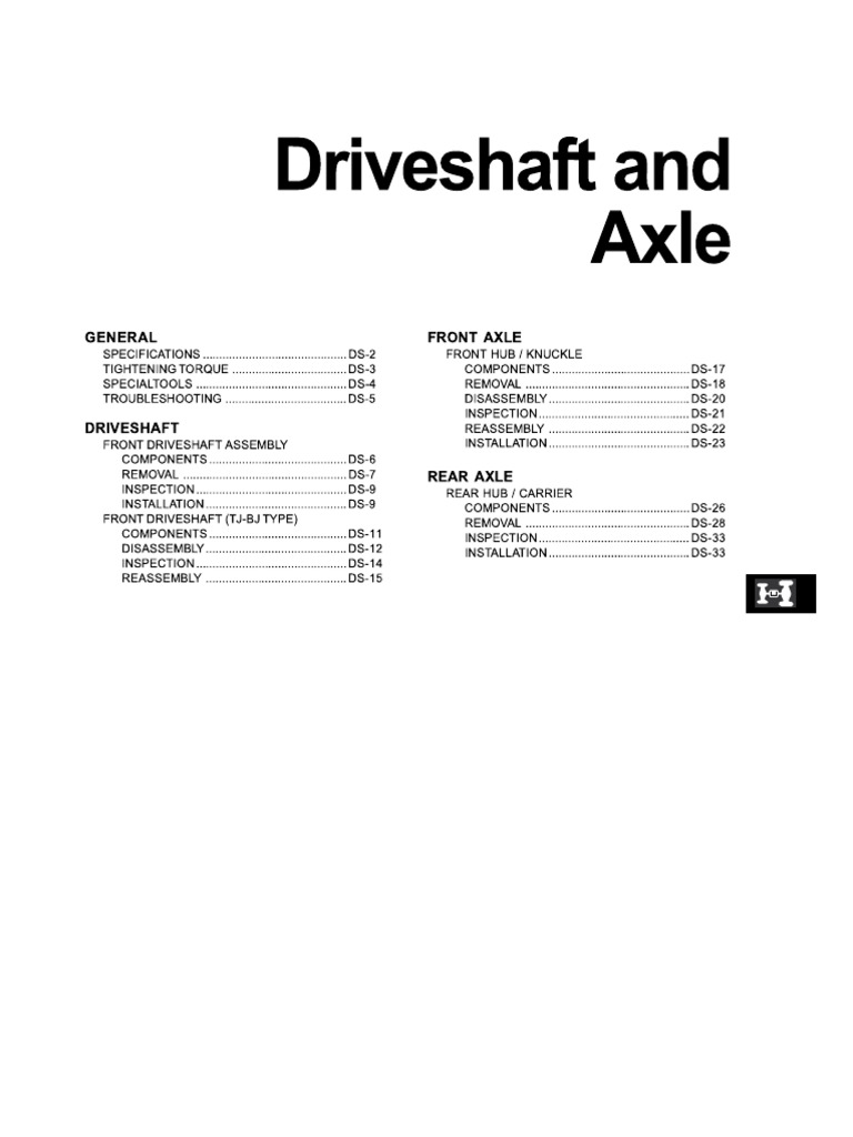 Driveshaft and Axle | PDF