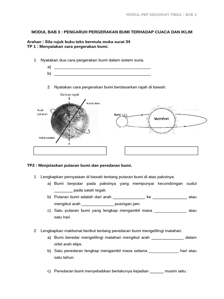 Modul Geo Bab 3 TING 2 | PDF