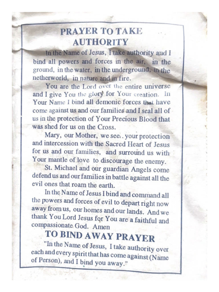 Prayer To Take | PDF