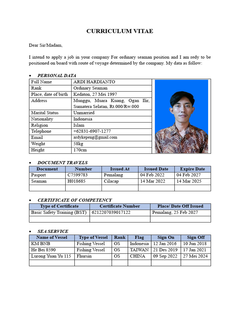 CURRICULUM VITAE Lautardy | PDF