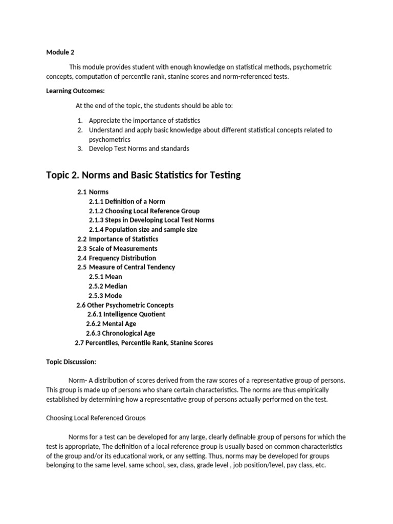 Module 2 Psy 9 | PDF