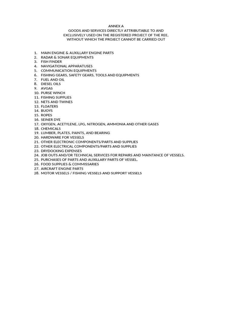 ANNEX A - Sample | PDF