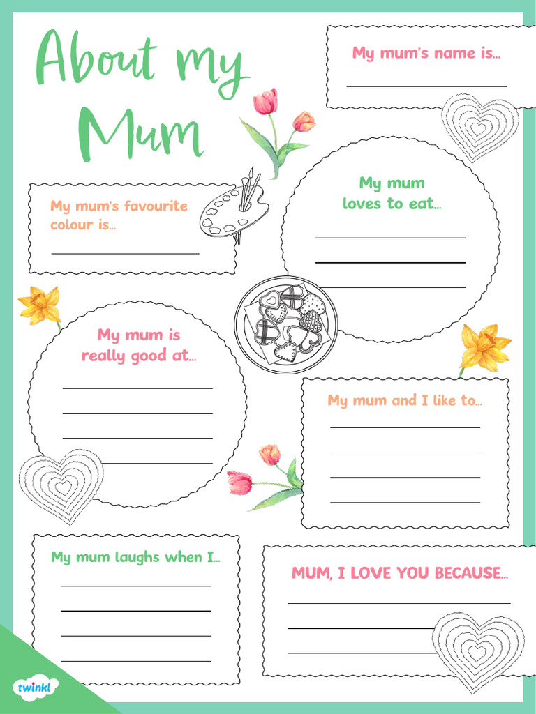 My Mum Activity Sheet Ver 7 | PDF