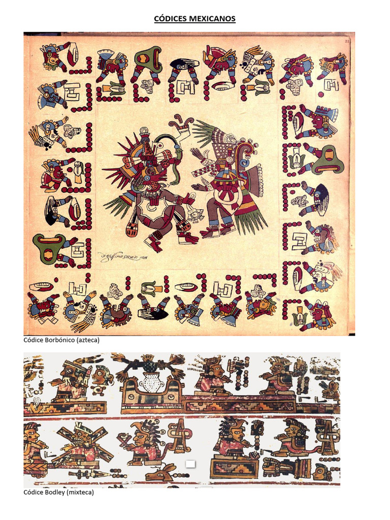 Imágenes Códices Mexicanos, Rupestre, Imprenta Misiones | PDF