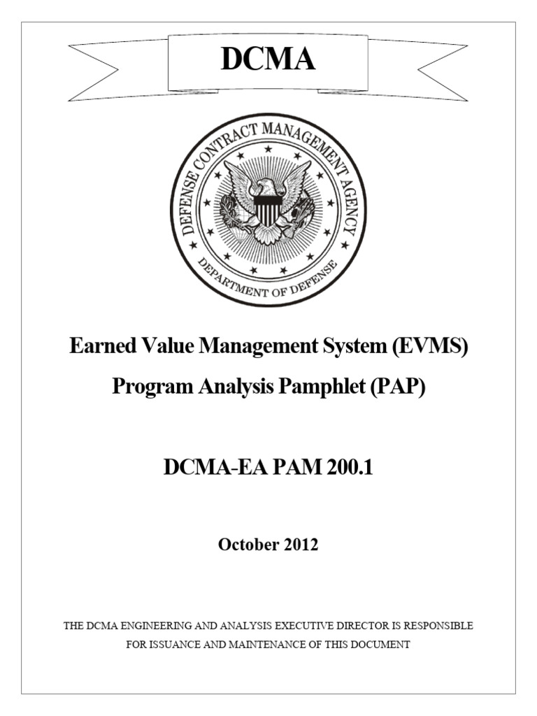 Earned Value Management System (EVMS) Program Analysis Pamphlet (PAP) | PDF