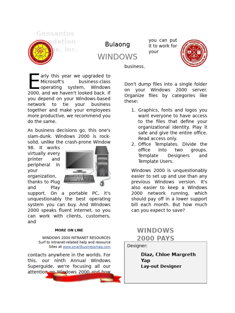 Exercise6 Diaz | PDF | Windows 2000 | Microsoft Windows