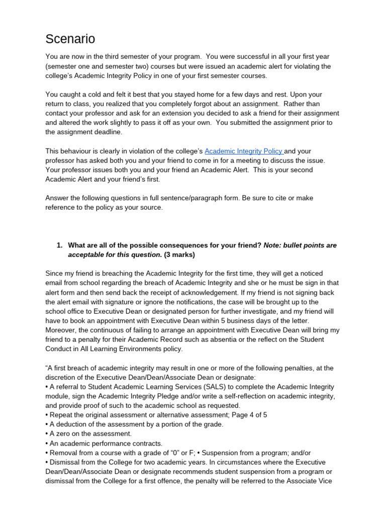 HaiHa Nguyen Academic Integrity Assignment | PDF