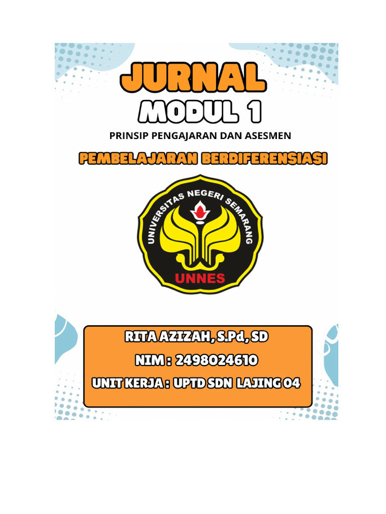 Jurnal Pembelajaran MODUL 1 TOPIK 2 PEMBELAJARAN BERDIFFERENSIASI | PDF