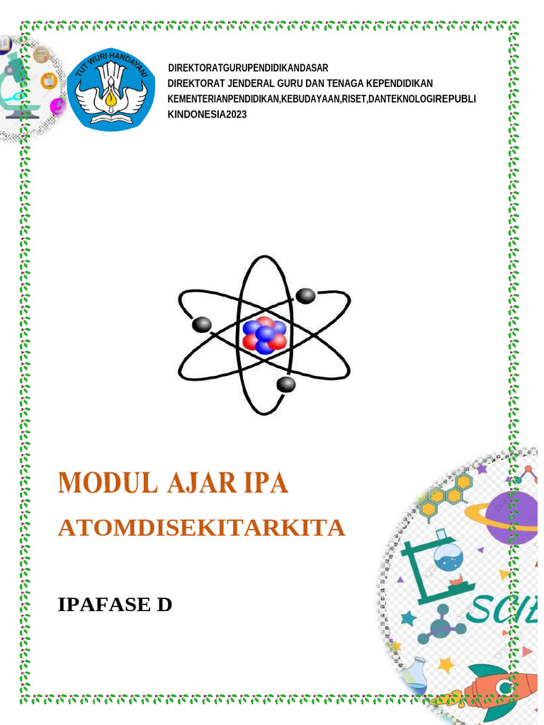 Modul Ajar Ilmu Pengetahuan Alam (IPA) - Atom Di Sekitar Kita - Fase D | PDF