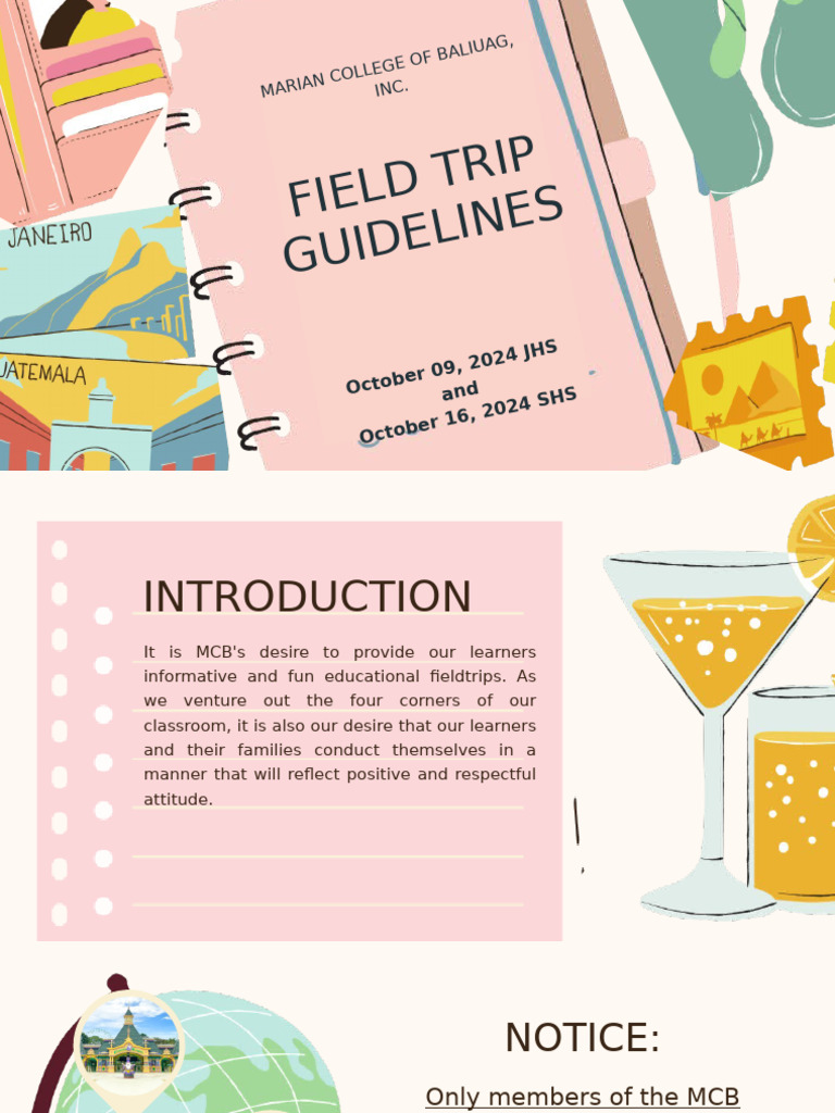 Field Trip Guidelines for MCB Students | PDF