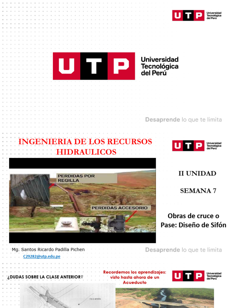 S08 - Diseño de Sifon | PDF