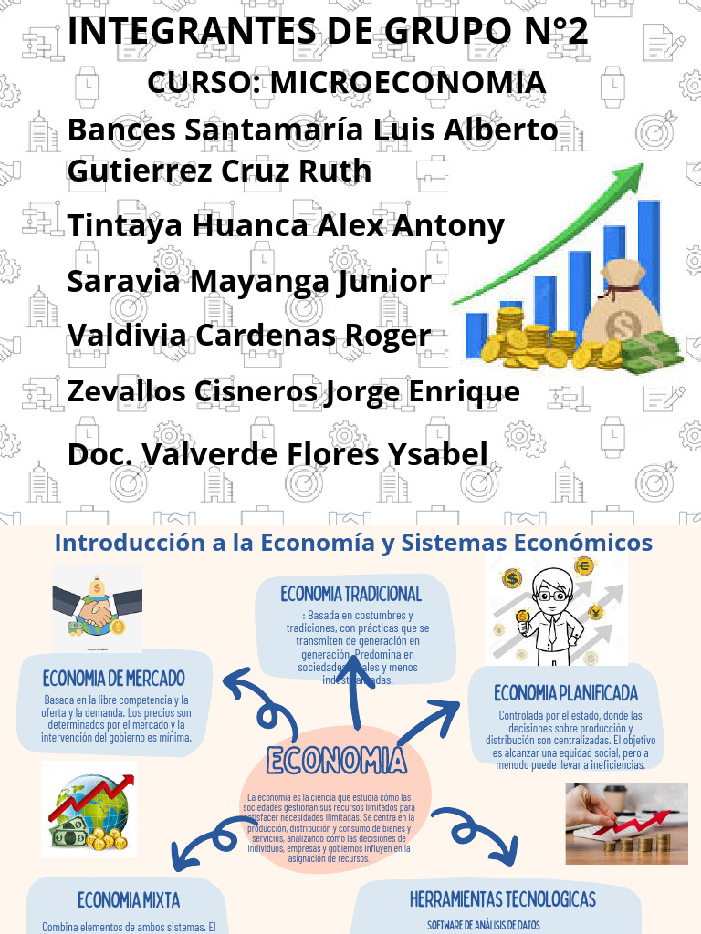 Sesion 1 - Oganizador Visual Introduccion A La Economia y Sistemas Economicos | PDF | Ciencias ...