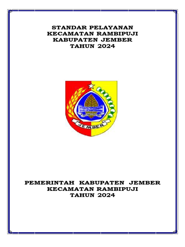 Standar Pelayanan Akte Kematian 2024 | PDF
