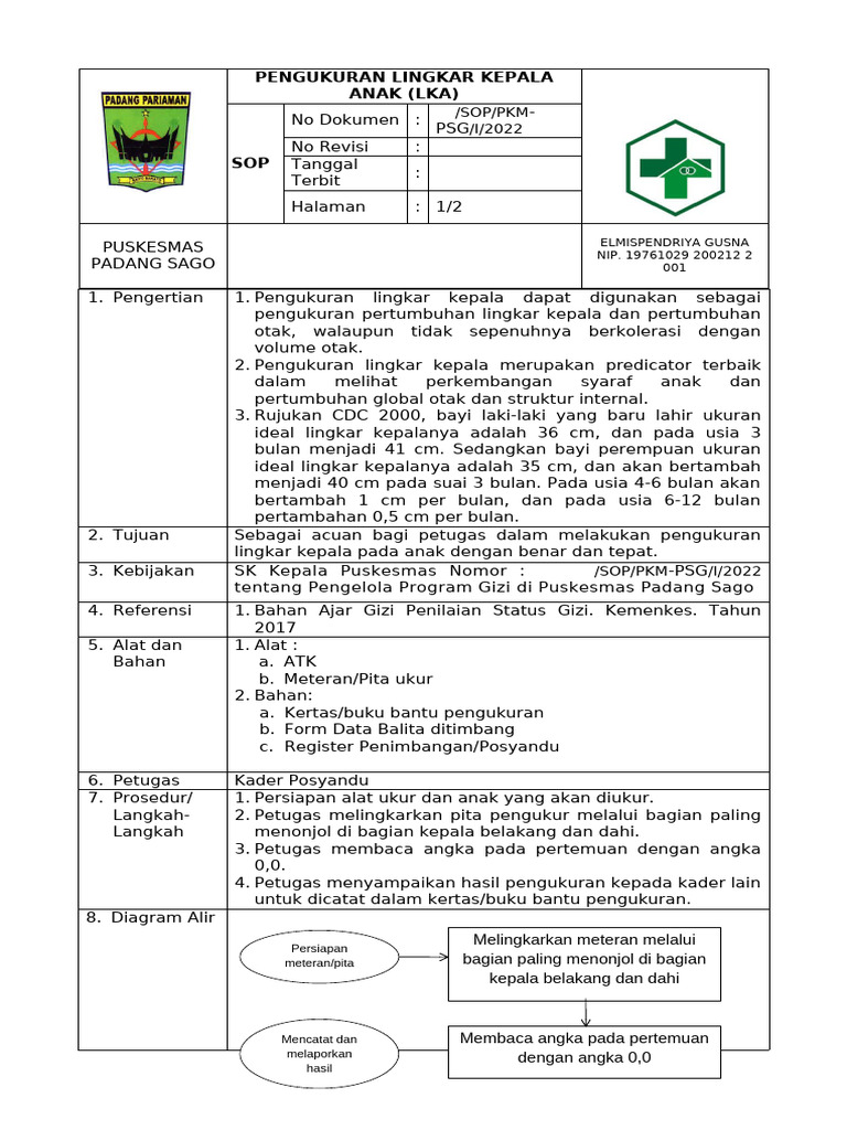 Sop Pengukuran Lka | PDF