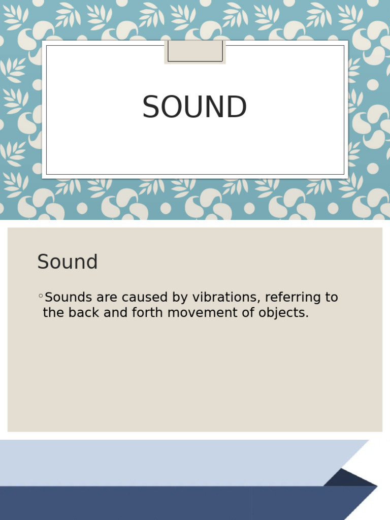 Sound | PDF