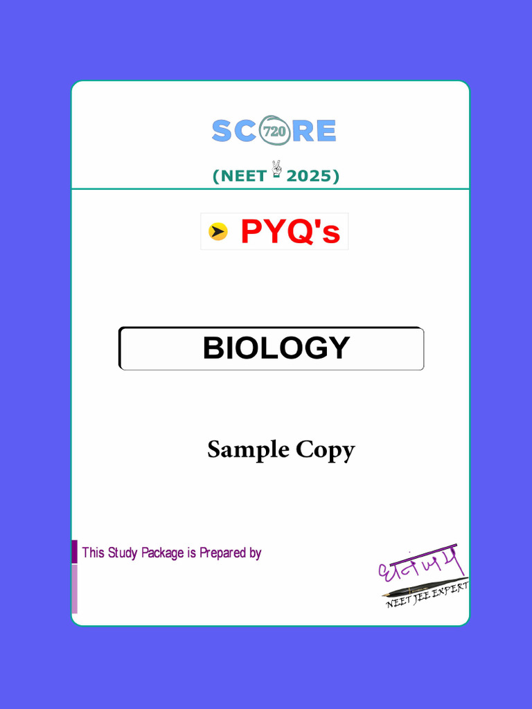 Biology NEET PYQs | PDF