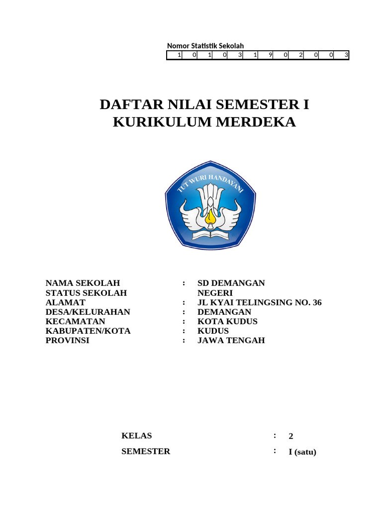 Daftar Nilai Kumer Kelas 2 S1 TP 24 25 | PDF