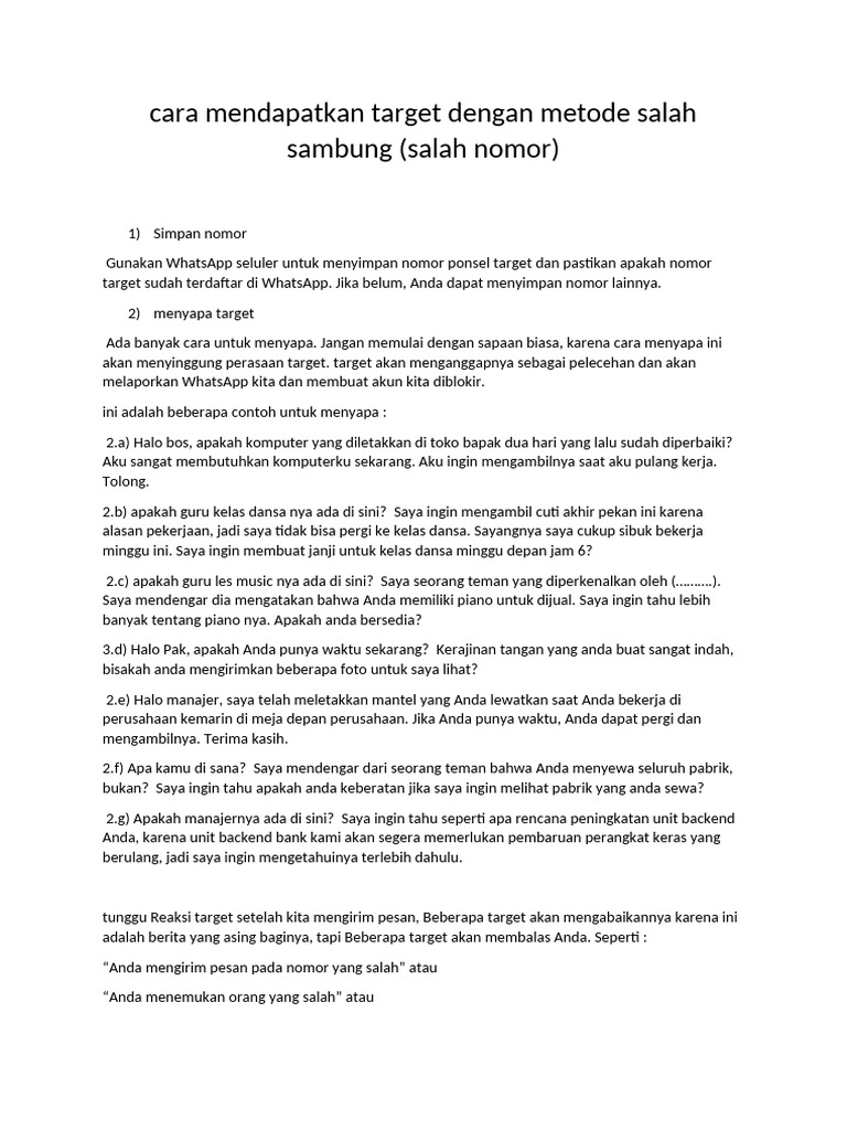 2.E.METODE SALAH SAMBUNG | PDF