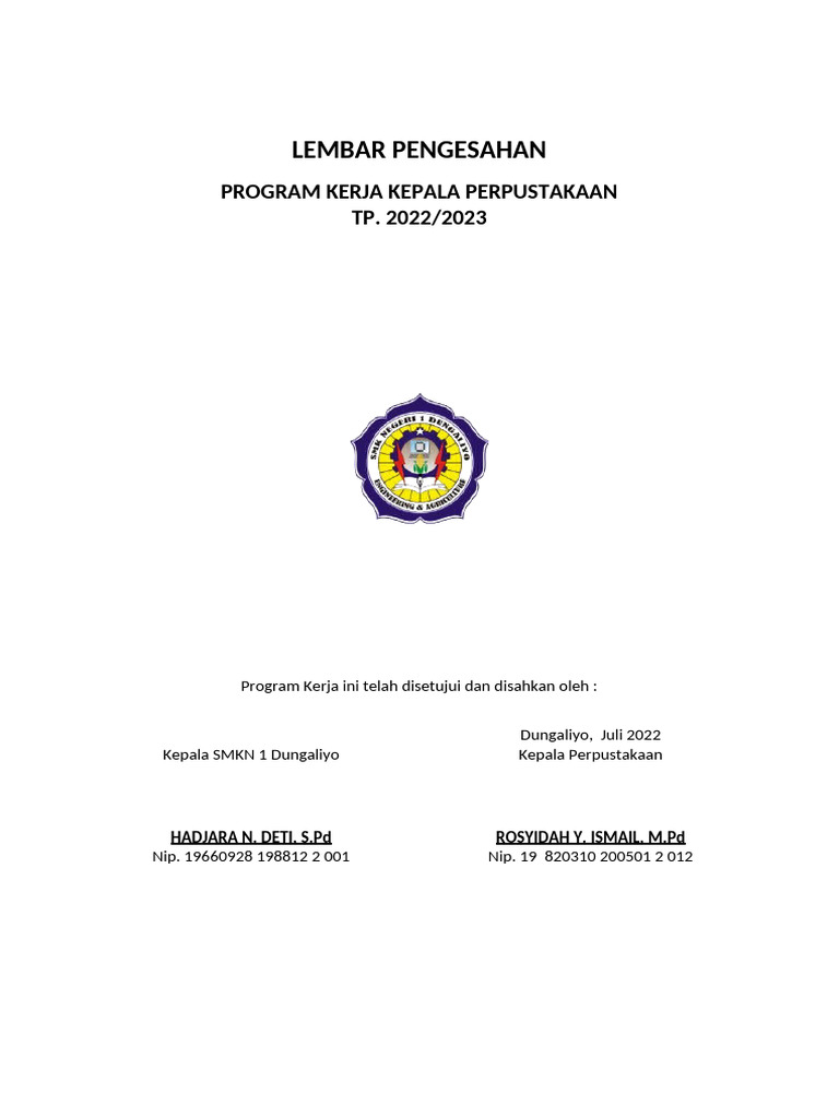 Lembar Pengesahan | PDF