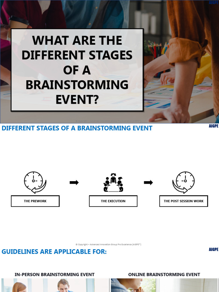 S01 C03 Different Stages of Brainstorming | PDF