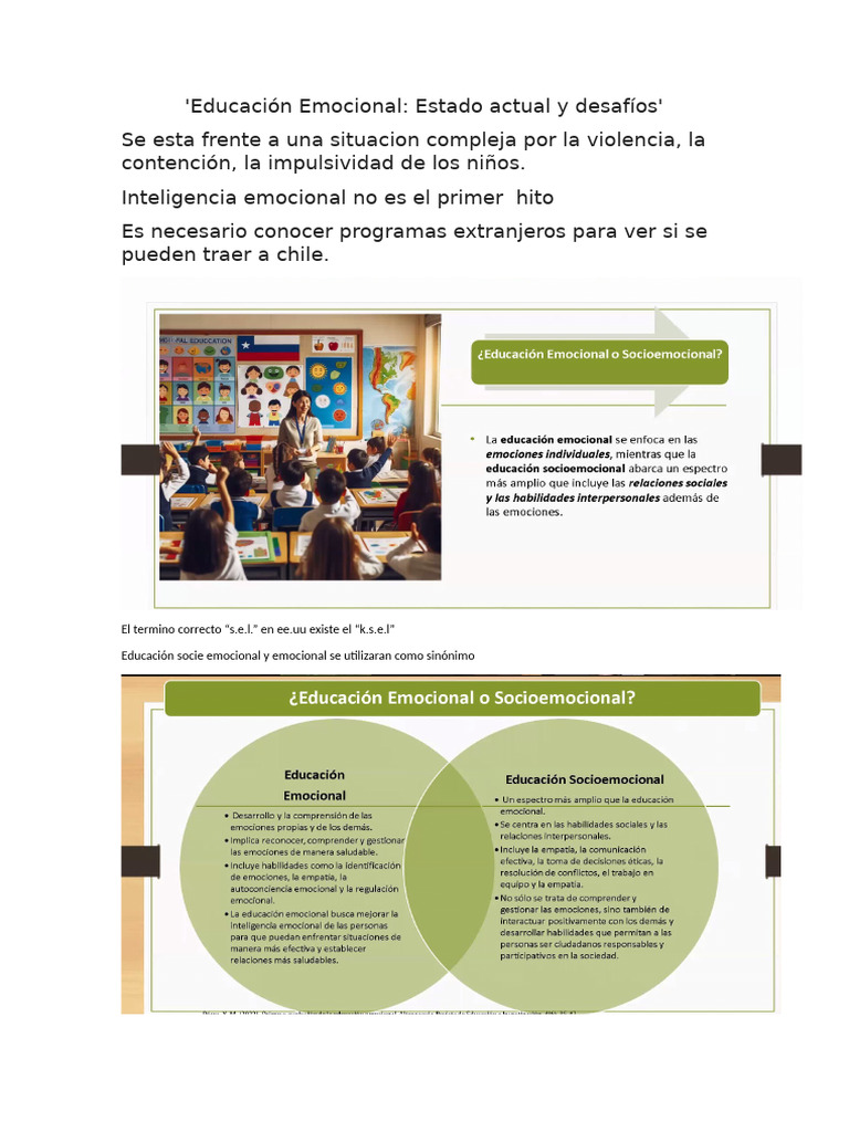 Educacion Emocional | PDF