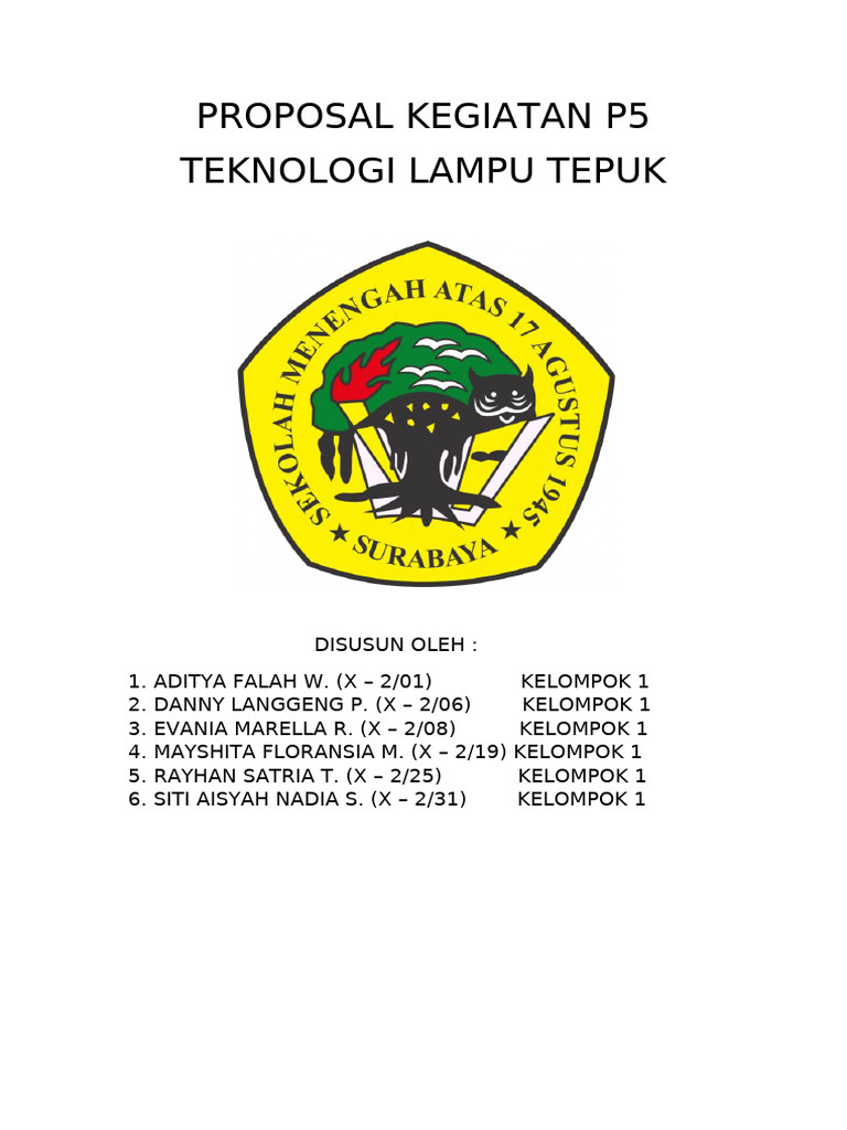 Proposal Kegiatan p5 | PDF