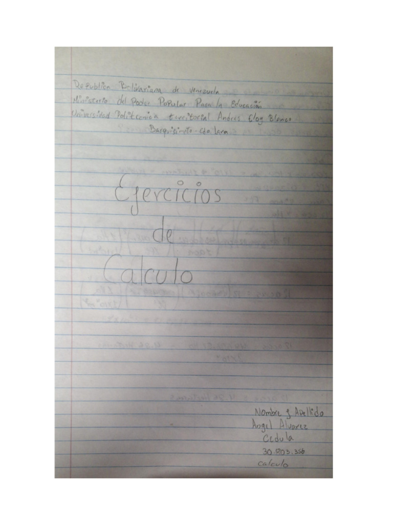 Tarea de Calculo | PDF