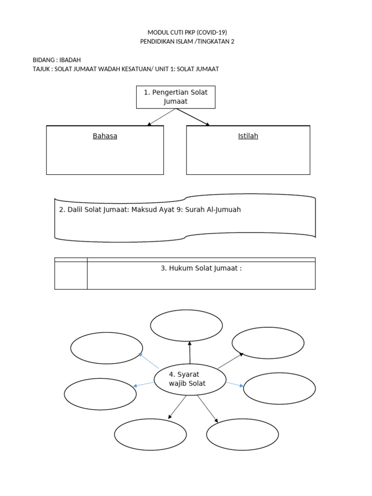 Modul Cuti PKP PAI t2 Ibadah Solat Jumaat | PDF