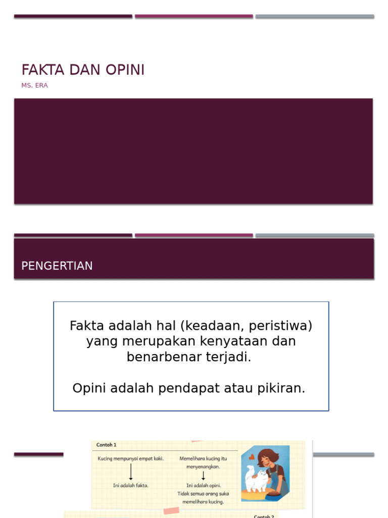 FAKTA DAN OPINI | PDF
