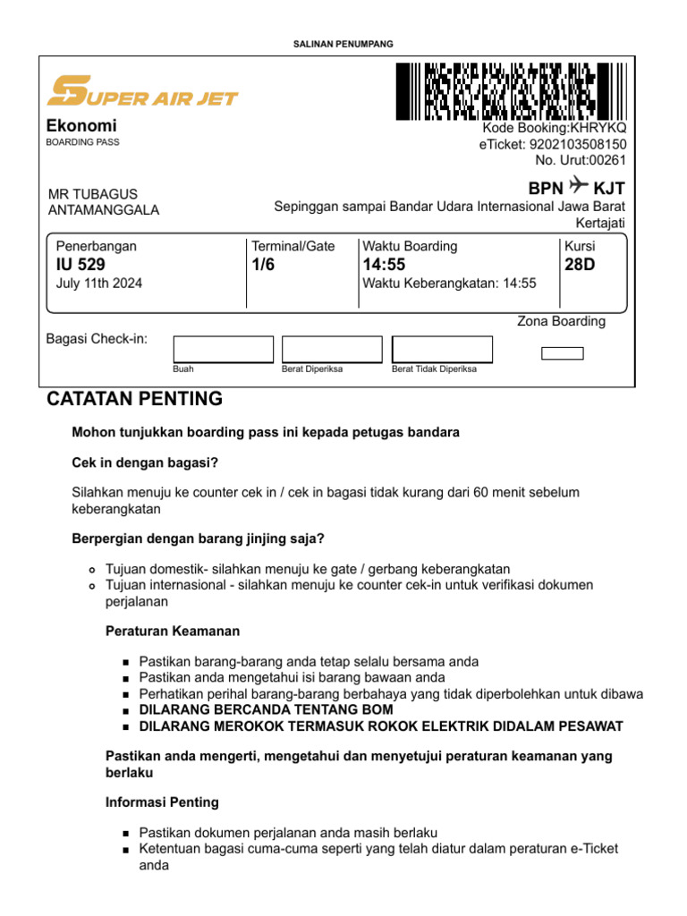 Ticket | PDF